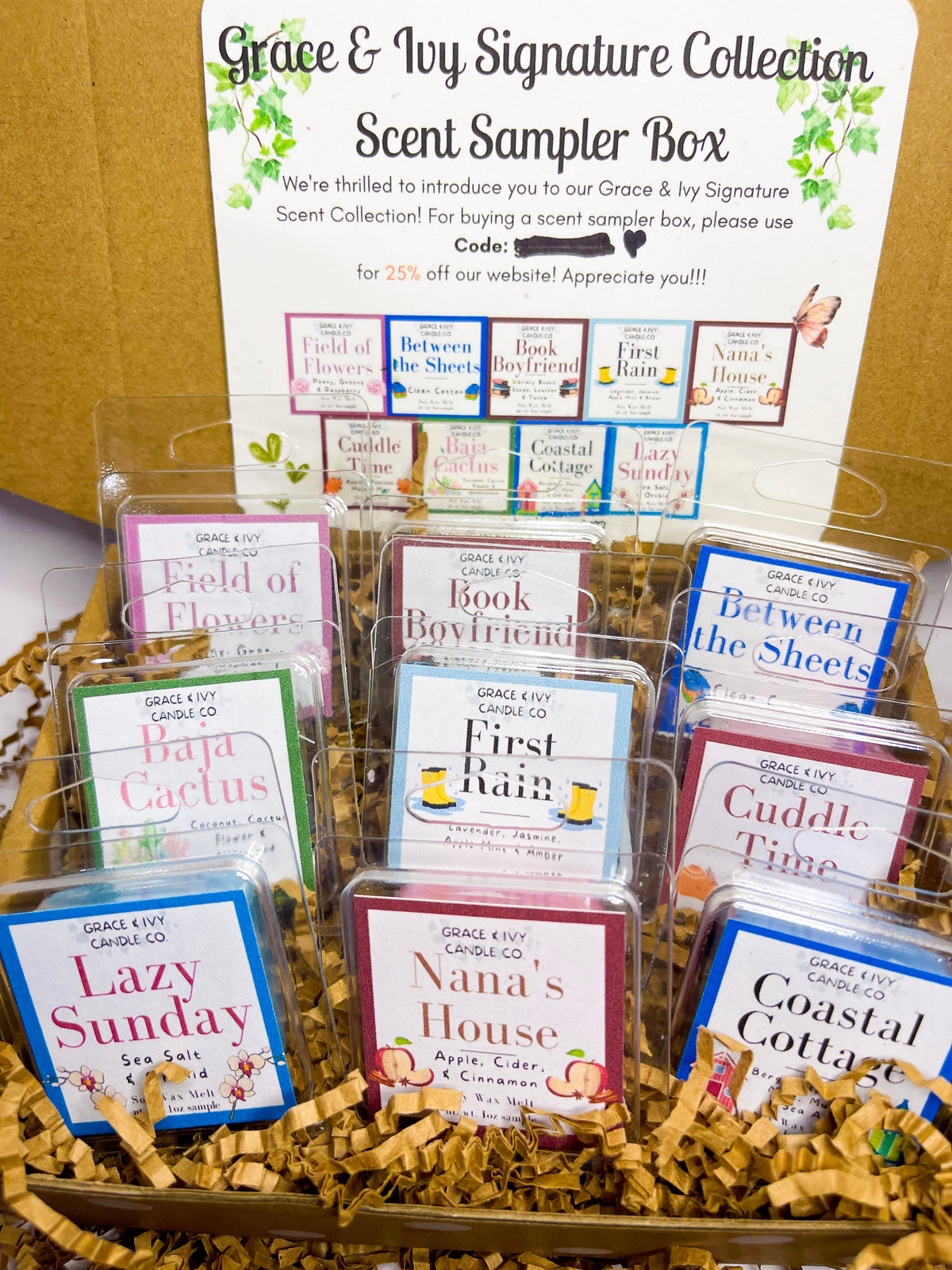 Boxes & Samplers – Grace and Ivy Candle Co