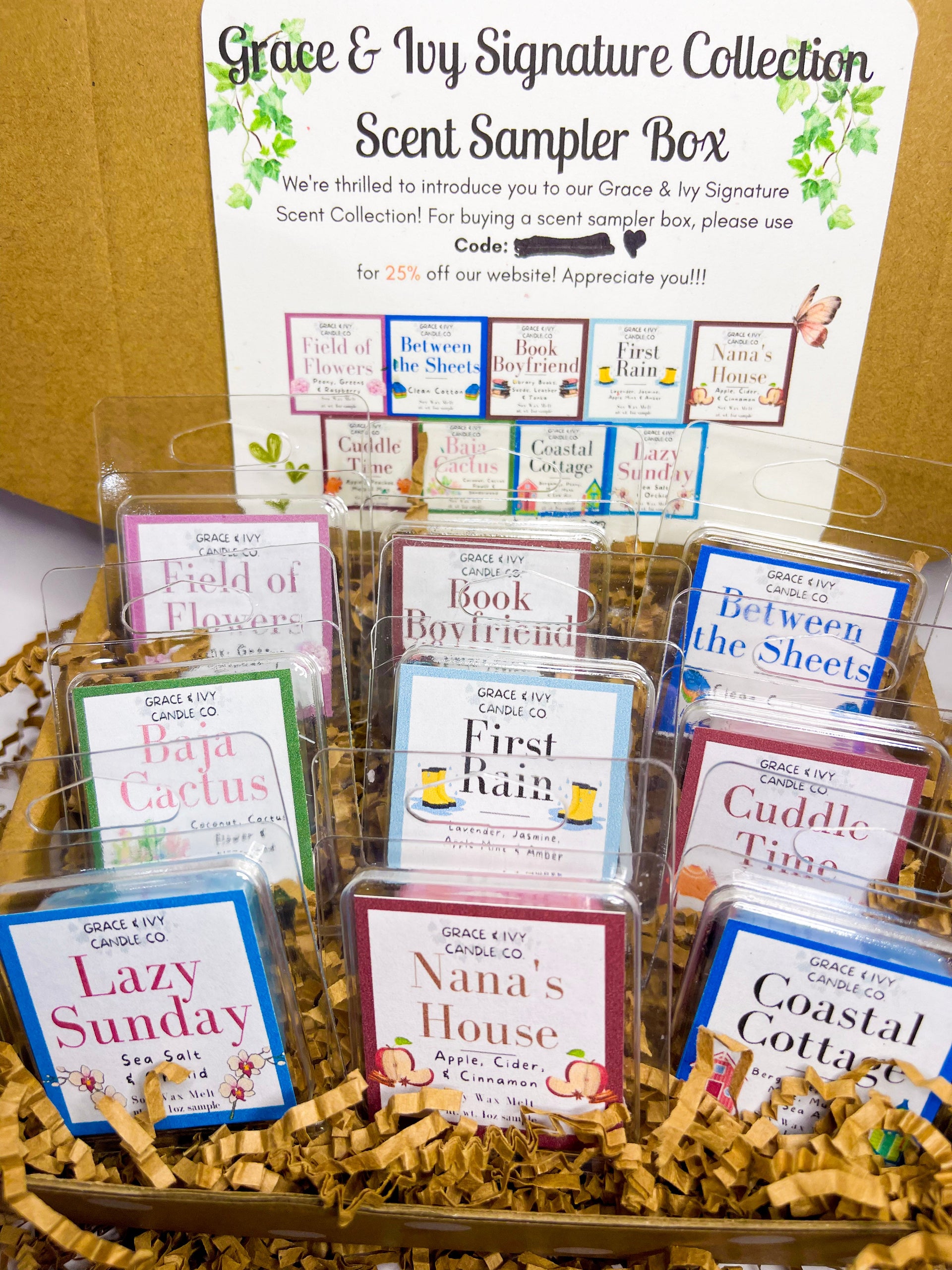 Boxes & Samplers – Grace and Ivy Candle Co